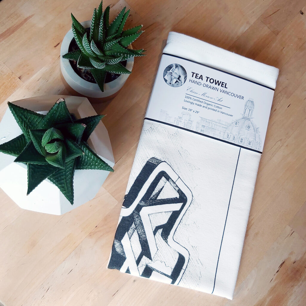Tea Towel | East Van Cross - Elaine Morrow